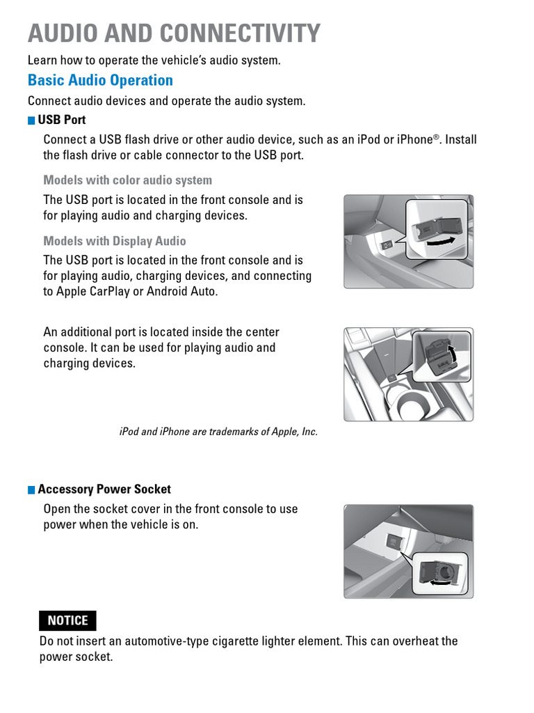2016 Civic 2D Audio and Connectivity (Touchscreen) | PDF | Android ...