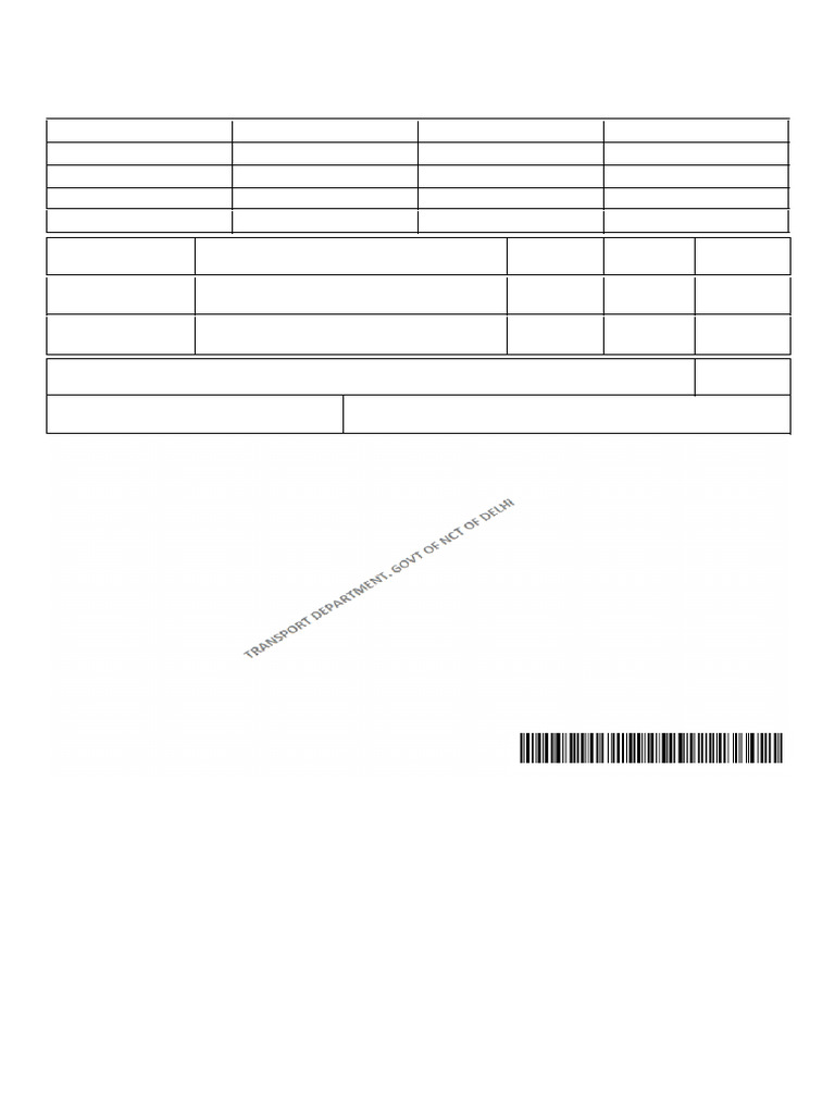 Delhi Driving License Receipt | PDF