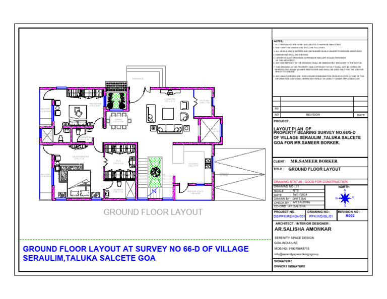GROUND FLOOR - SAMEER BORKAR Rev 1 | PDF