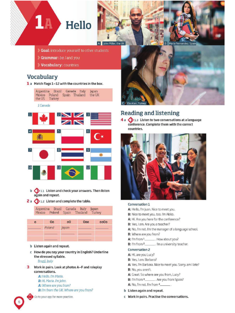 Units 1&2 - Roadmap A1. Students' Book | PDF