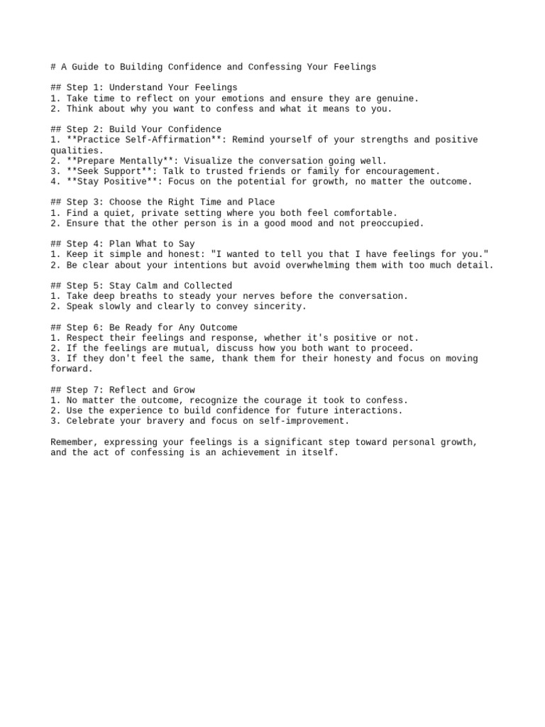 Guide To Confidence and Confession | PDF