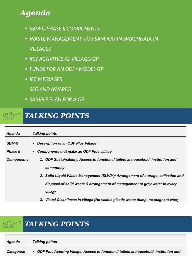 Talking Points Blockworkshop SBMG | PDF | Environmental Issues ...