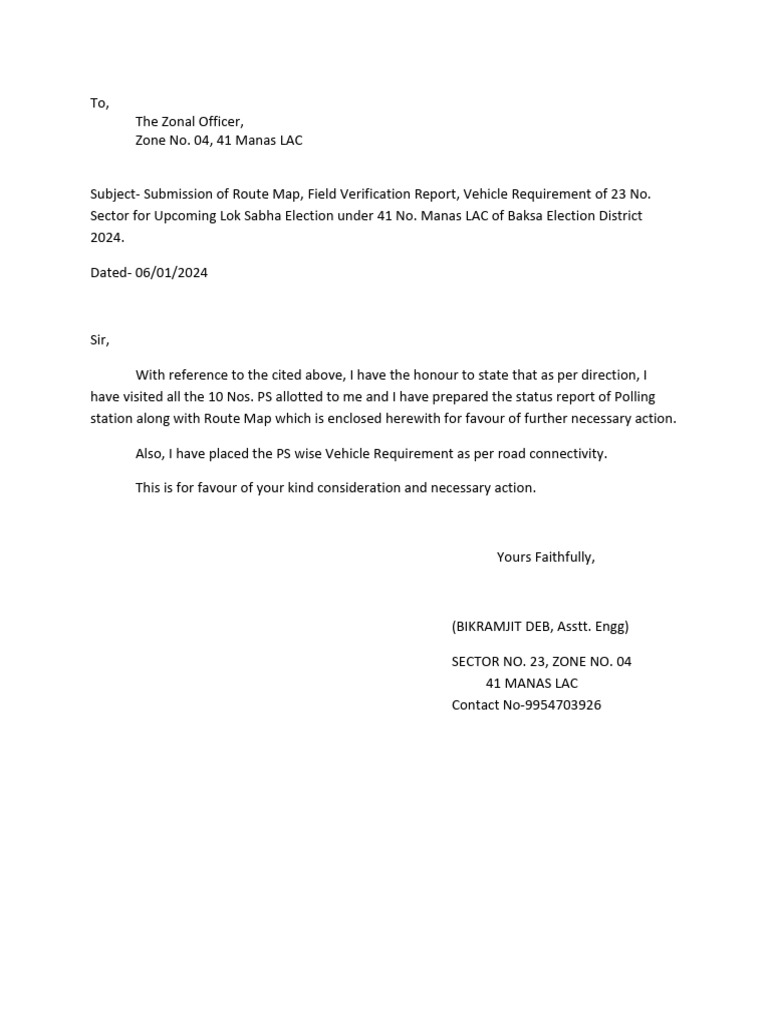 Forwarding Letter | PDF