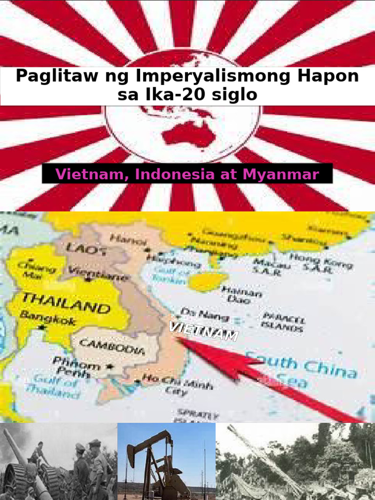 Paglitaw NG Imperyalismong Hapon Sa Ika 20 SigloVietnam Indonesia at Myanmar | PDF