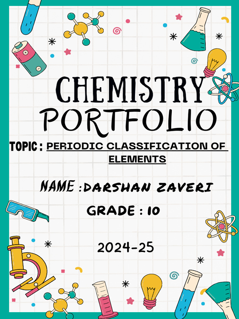 Chemistry Portfolio Proper by Darshan | PDF