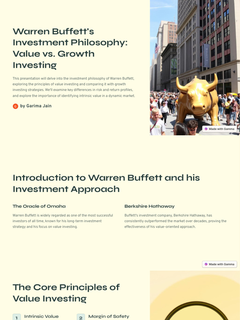 Warren-Buffetts-Investment-Philosophy-Value-vs-Growth-Investing | PDF ...