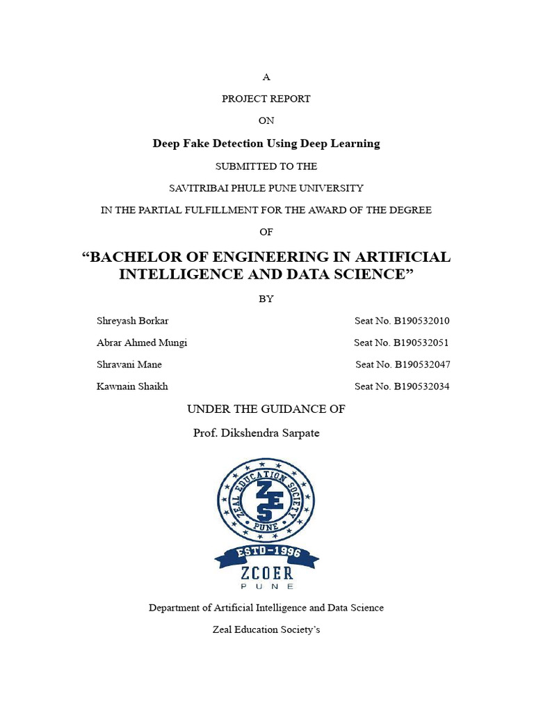 Deep Fake Detection with Deep Learning | PDF | Deep Learning ...