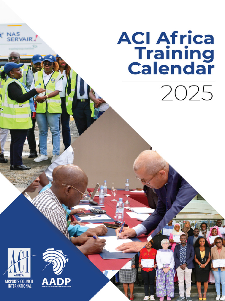 ACI Africa Training Calendar 2025 | PDF | Airport | Infrastructure