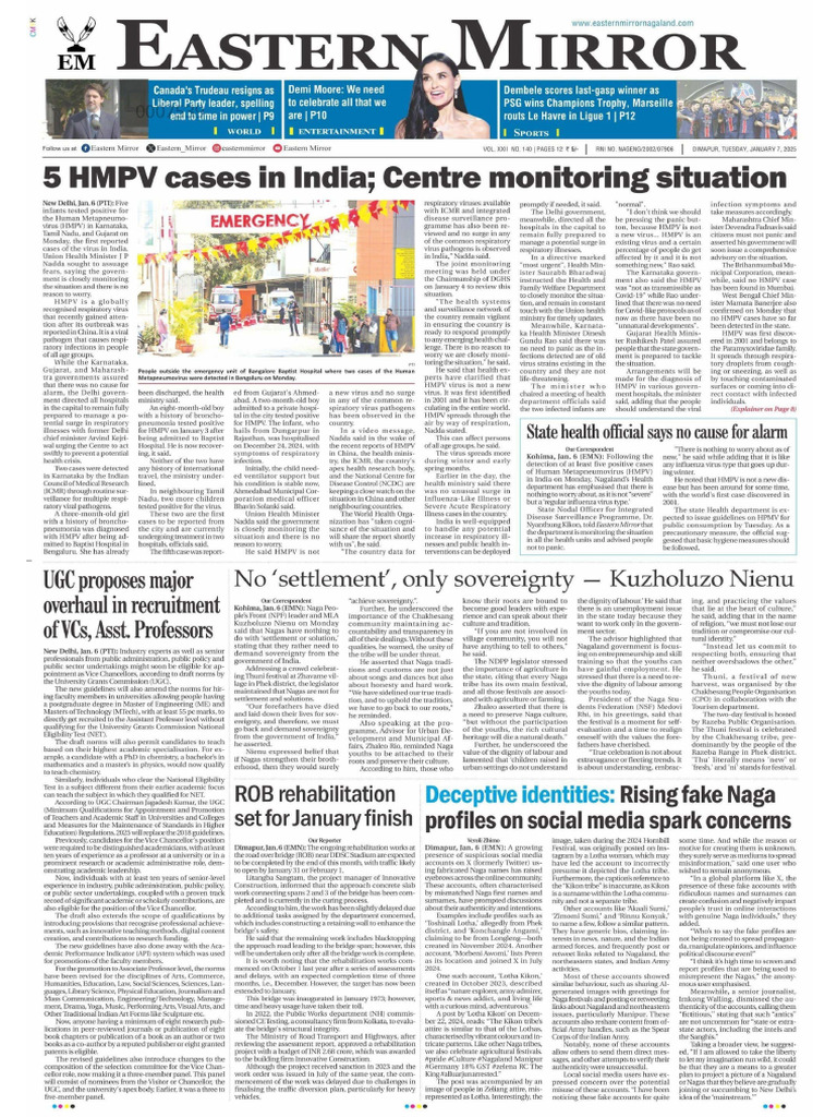 ? Eastern Mirror 07-Jan-2025 | PDF