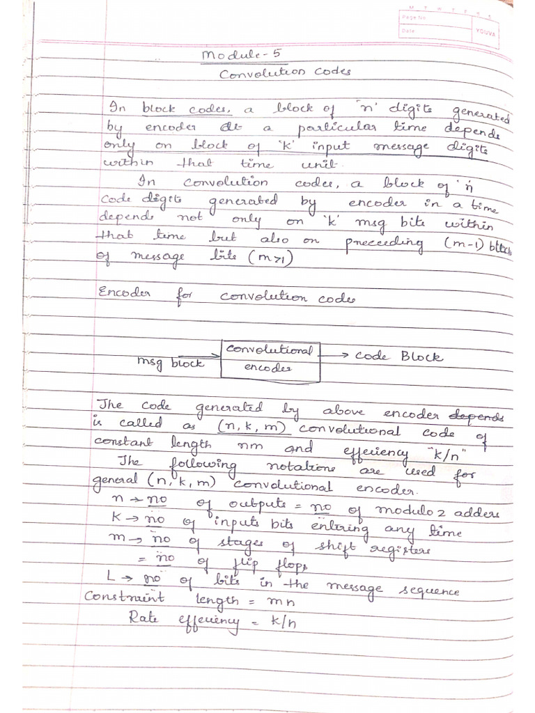 Module 5 - Convolution Codes | PDF