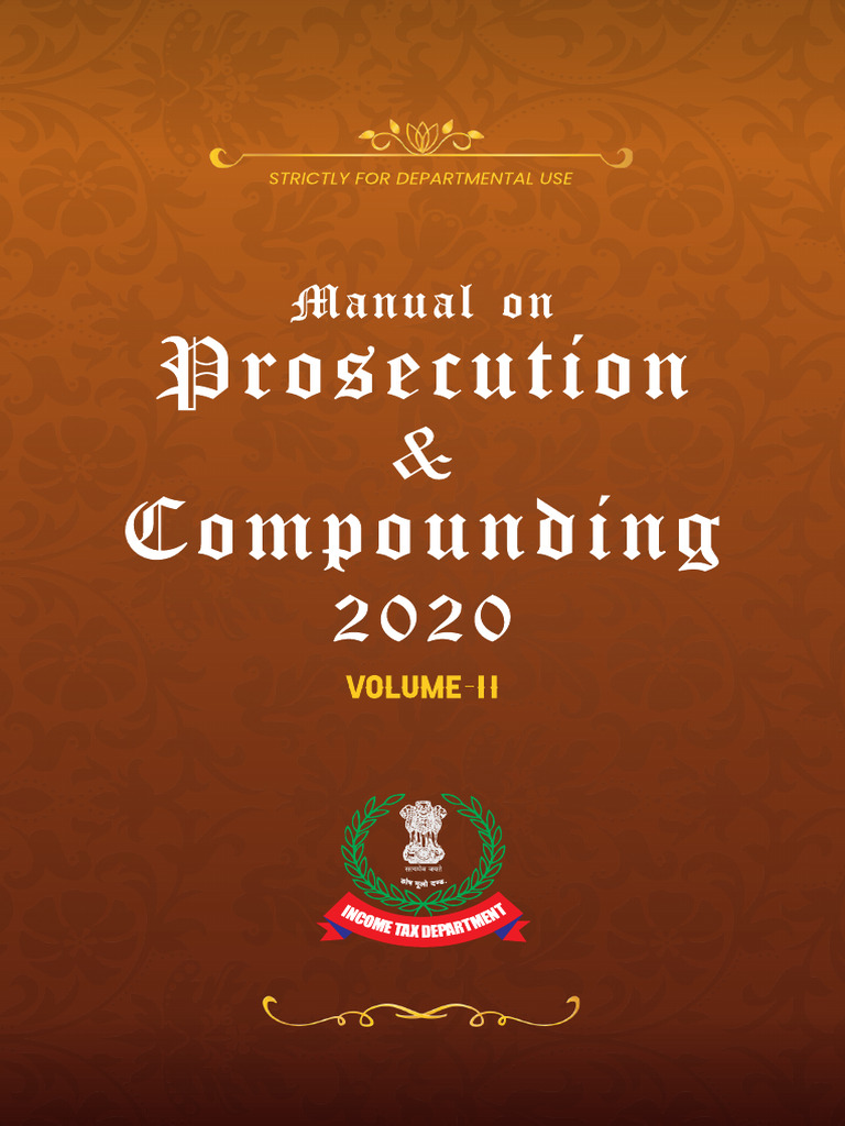 Manual On Prosecution and Compounding 2020 Vol II638532041984373835 ...