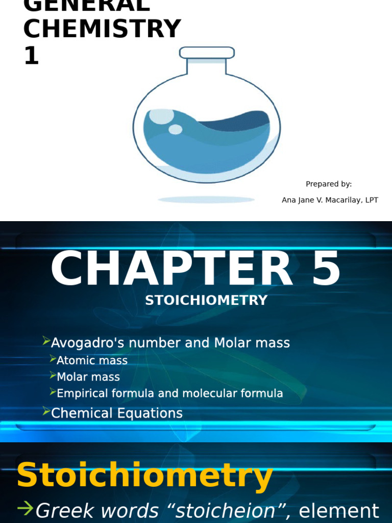 CHAPTER 5 STOICHIOMETRY S2 | PDF