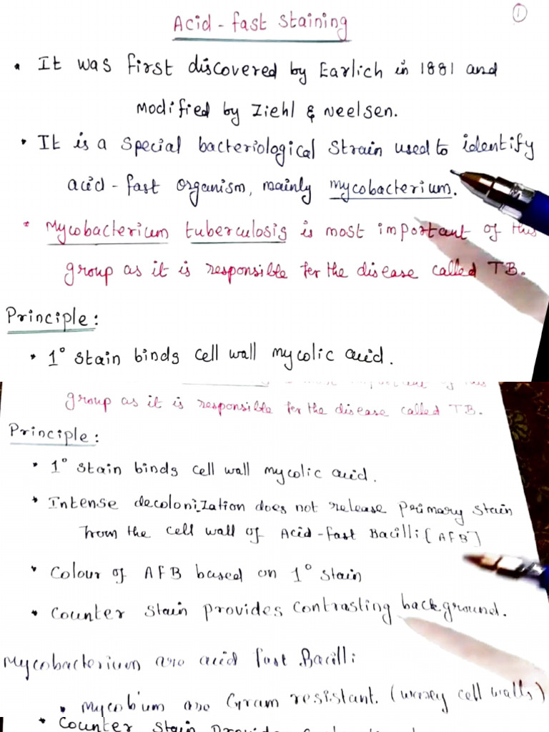 Acid fast staining | PDF