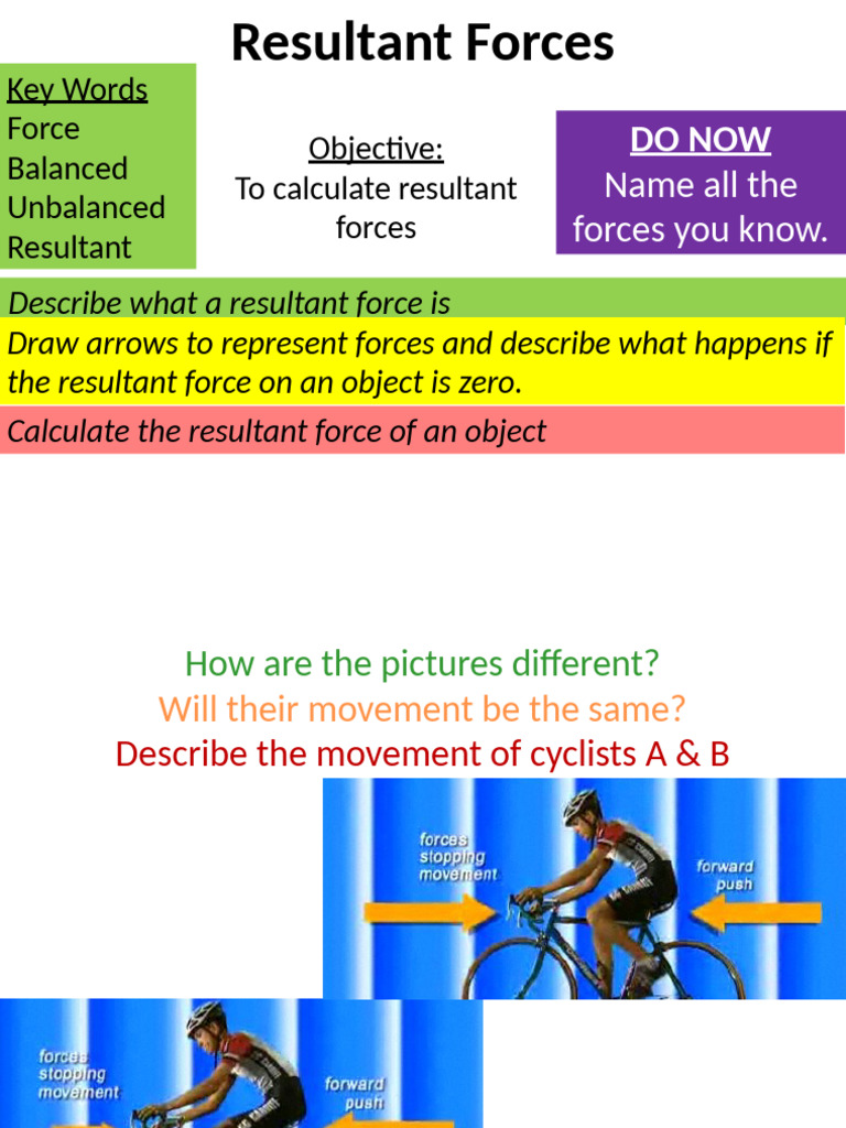 1.2 Resultant Forces | PDF | Force | Weight