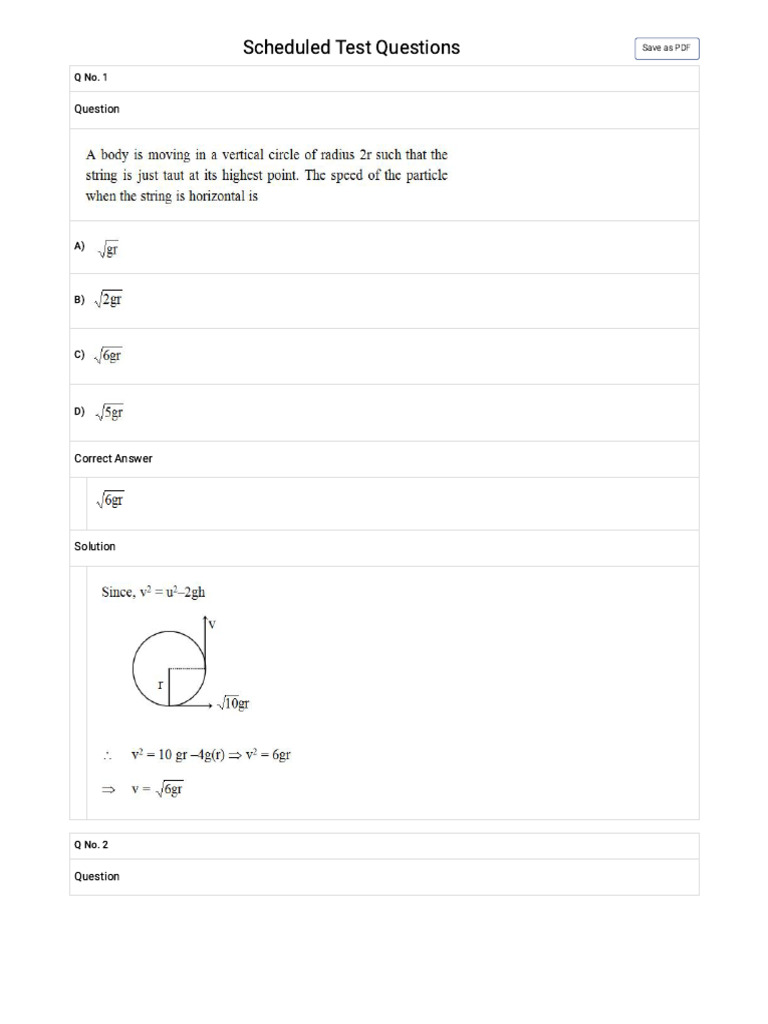 Circular Motion 3 - Vertical Circular Motion | PDF