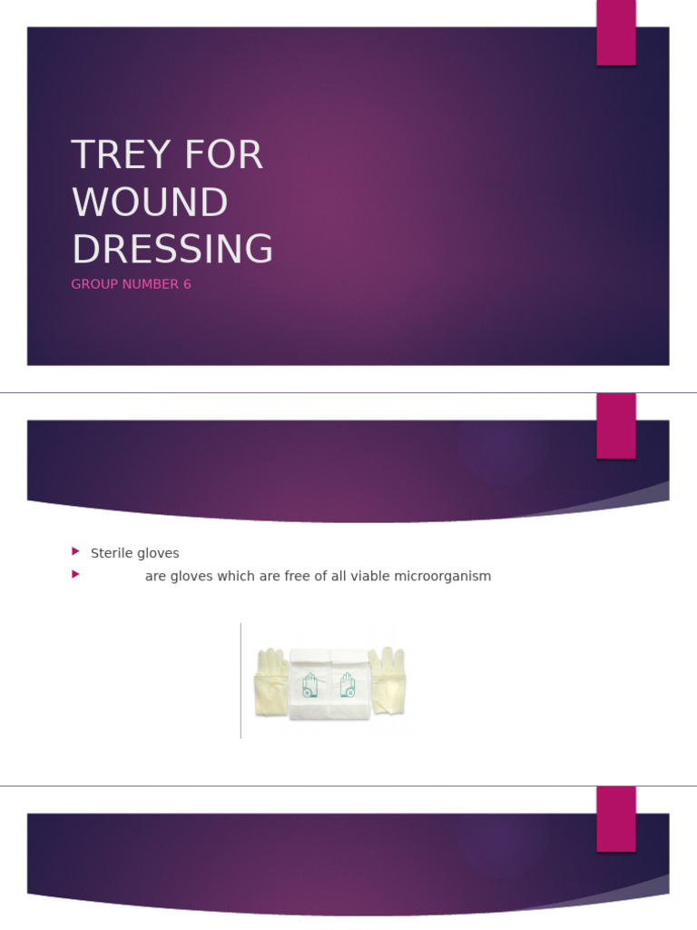 Trey For Wound Dressing | PDF