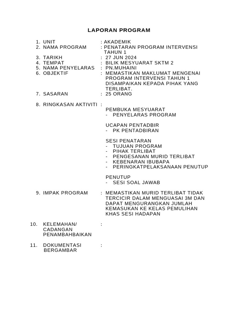 Laporan Program | PDF