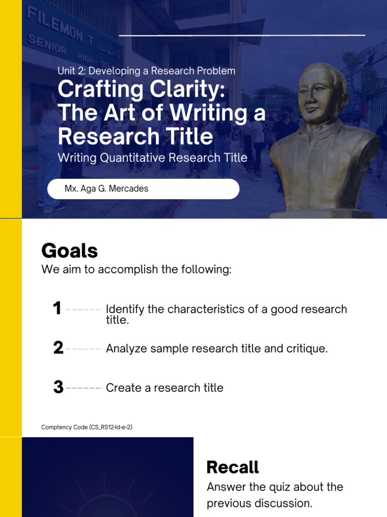 PR2-Lesson-2.2-Writing-Research-Title | PDF