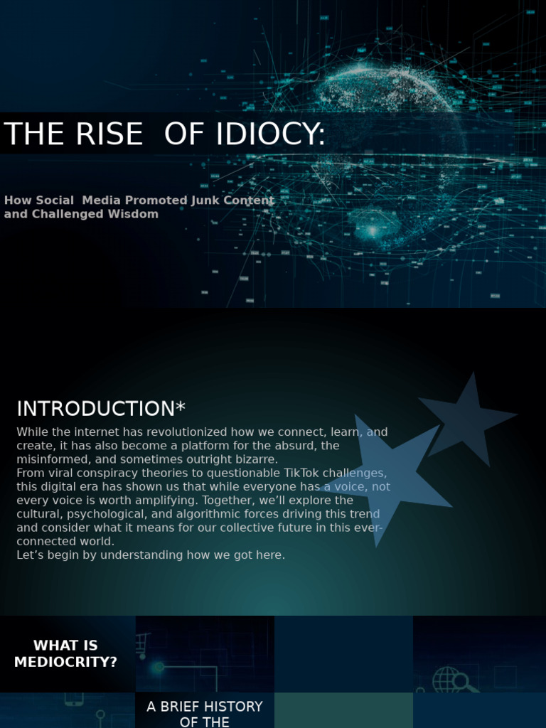 Social Media's Role in Promoting Mediocrity | PDF | Social Media ...