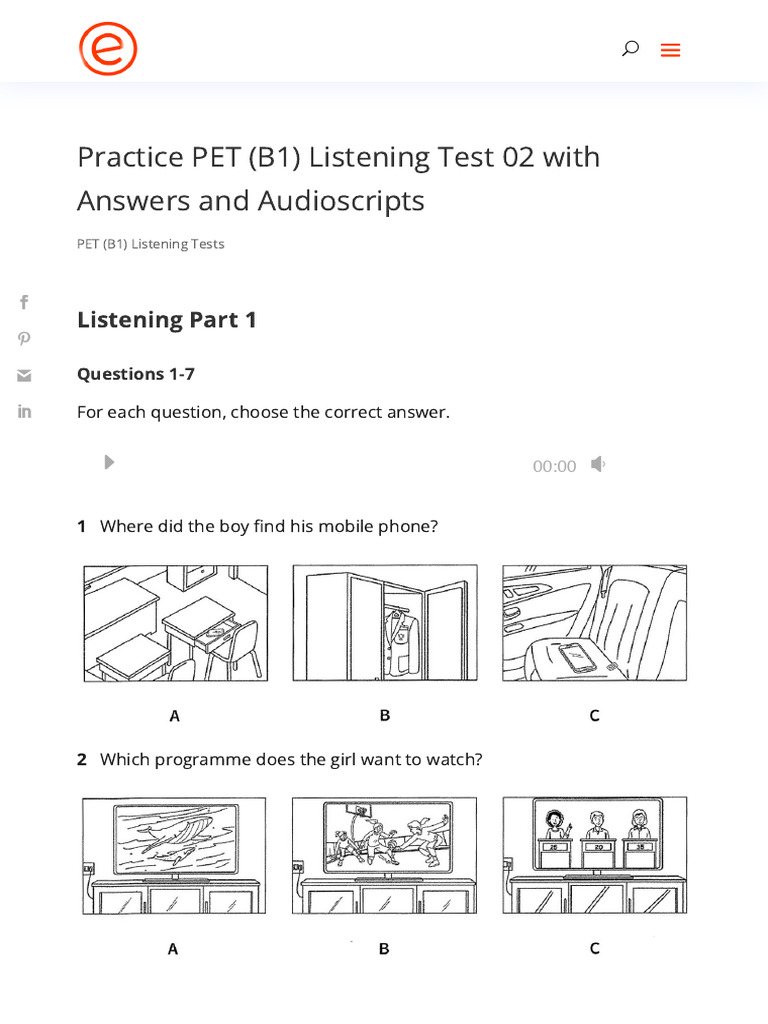 PET Listening 02 | PDF