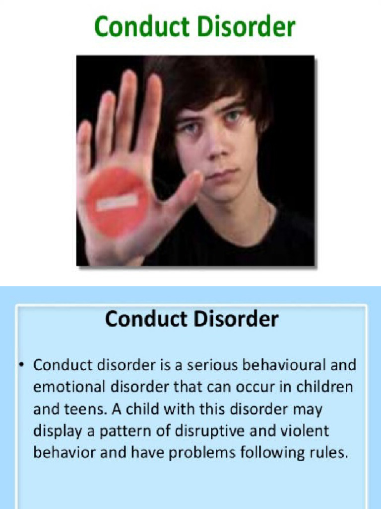 Conduct Disorder | PDF