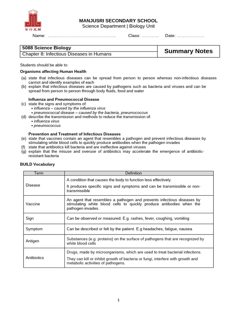 Infectious Diseases: Causes & Prevention | PDF | Antimicrobial ...