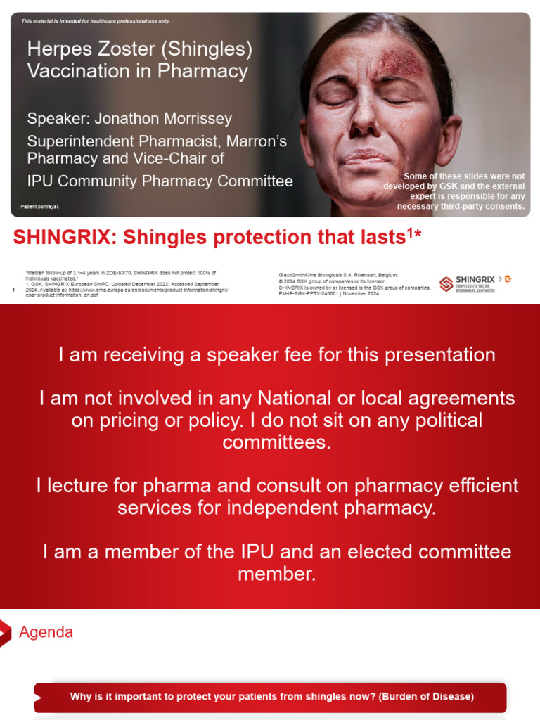 Herpes Zoster (Shingles) Vaccination in Adults Webinar Presentation ...