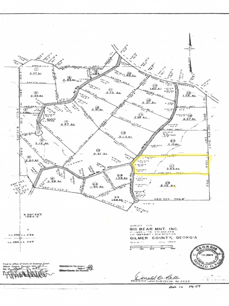 Survey Map-195 Laurel Hill | PDF