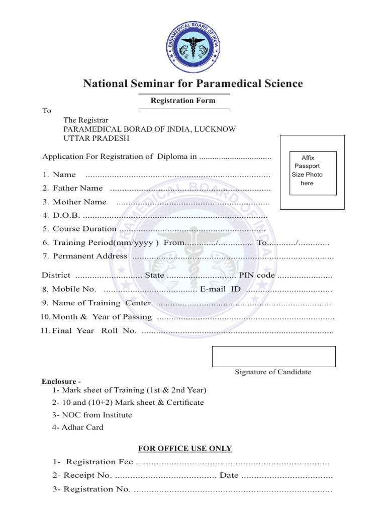 Seminar Registration Form | PDF