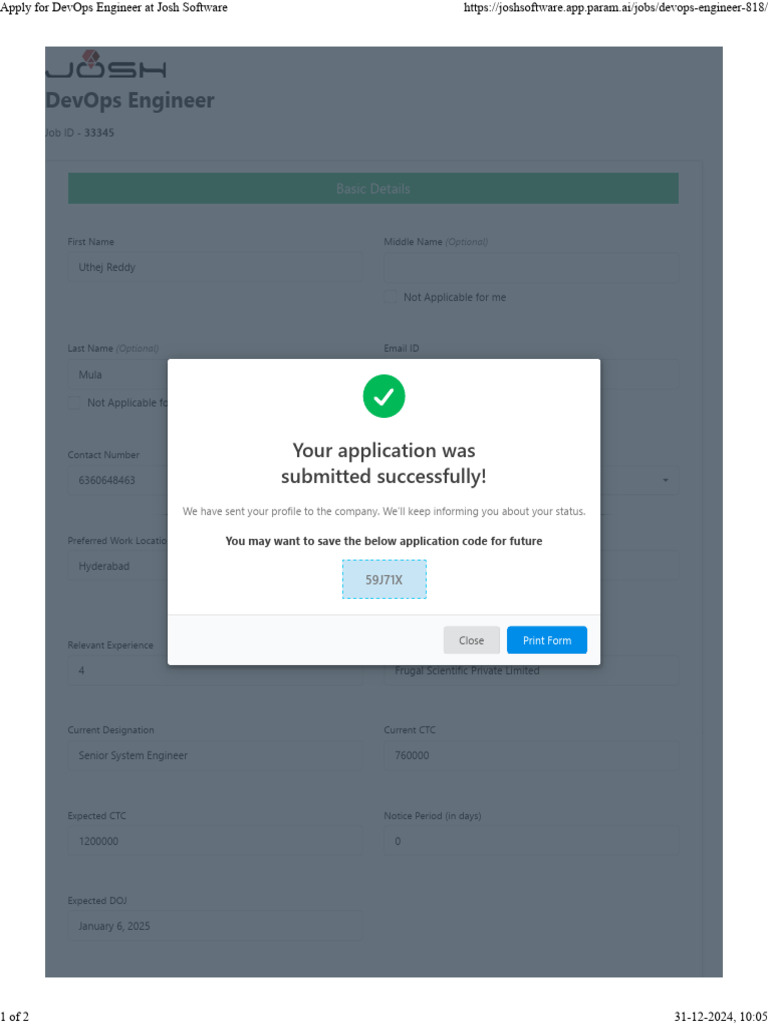 Apply For DevOps Engineer at Josh Software | PDF | Computing | World ...