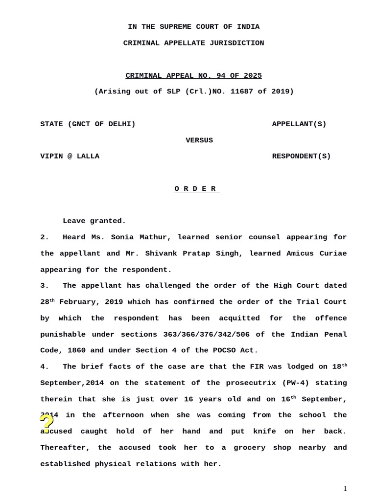 SC Judgement on Testimony | PDF | Prosecutor | Appeal