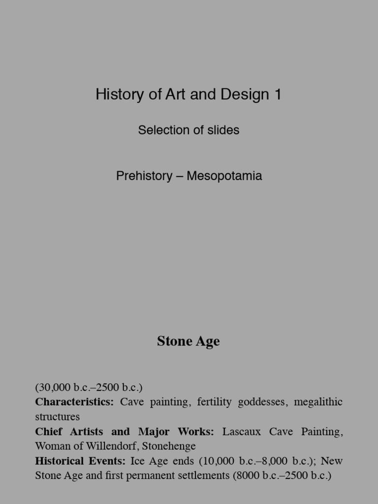 1_Prehistory_Mesopotamia | PDF