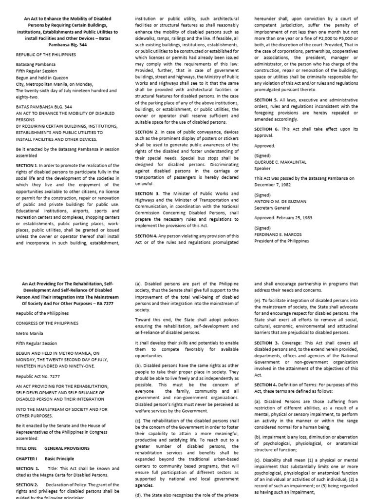 Enhancing Mobility for Disabled Persons | PDF | Employment | Disability