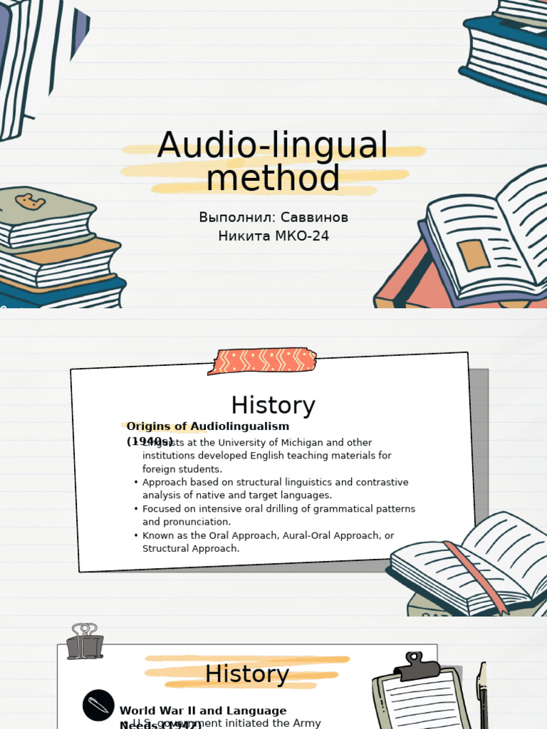 Audio Lingual Method Pdf Applied Linguistics Human Communication