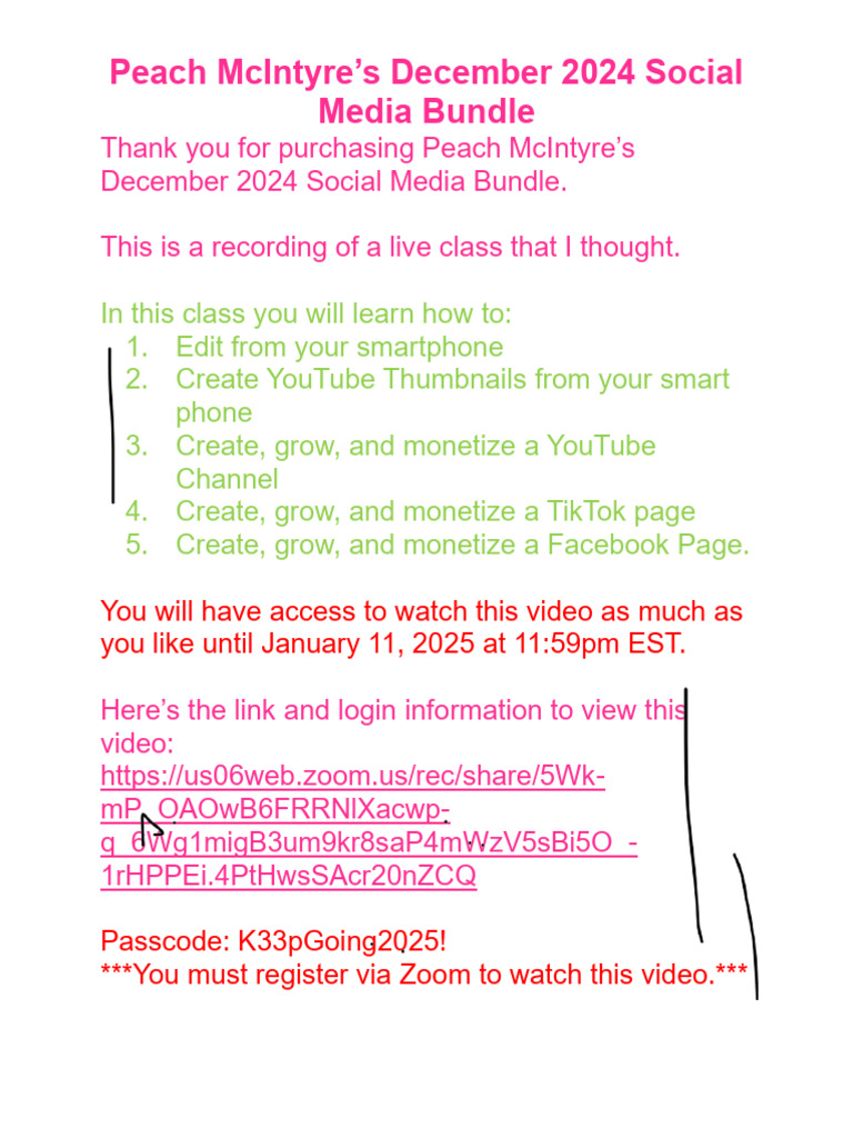 CR Peach McIntyre December Socail Media Bundle | PDF