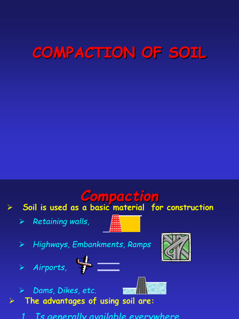 Lecture Material On Compaction of Soils | PDF | Earth Sciences | Soil
