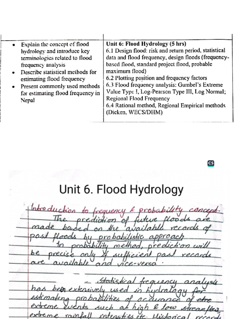 Flood Hydrology | PDF