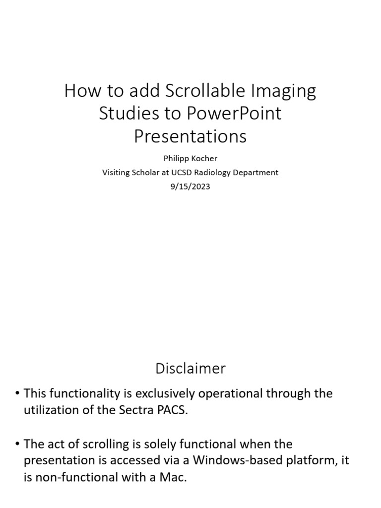How To Add Scrollable Images To A PowerPoint Presentation | PDF