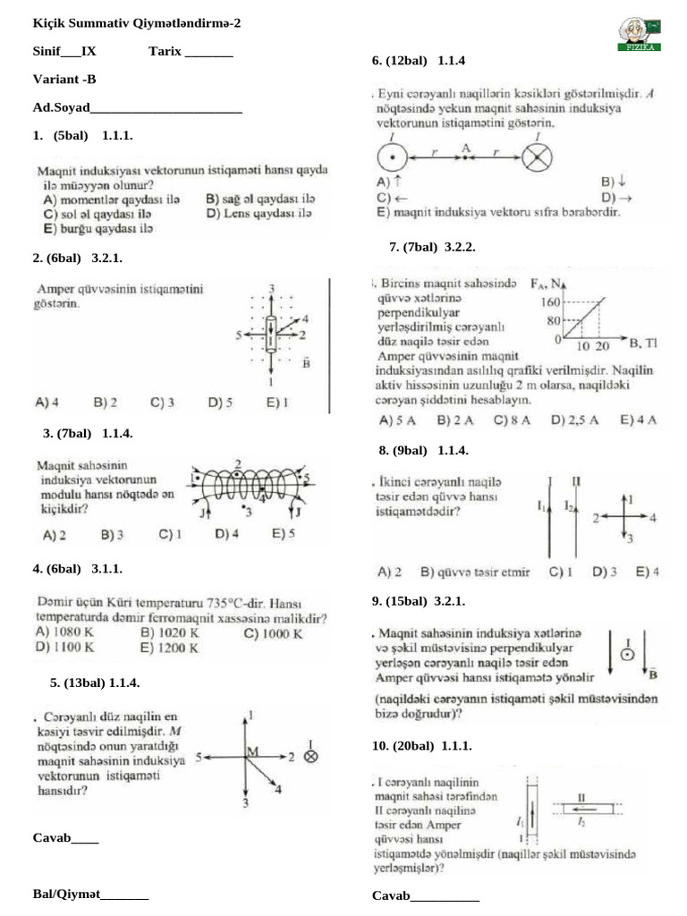 ksq-2 9 Sinif B Var | PDF