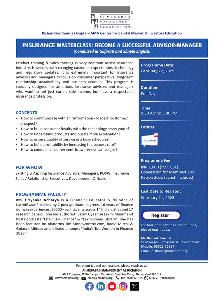 Insurance Masterclass Become A Successful Advisor Manager February 22 ...