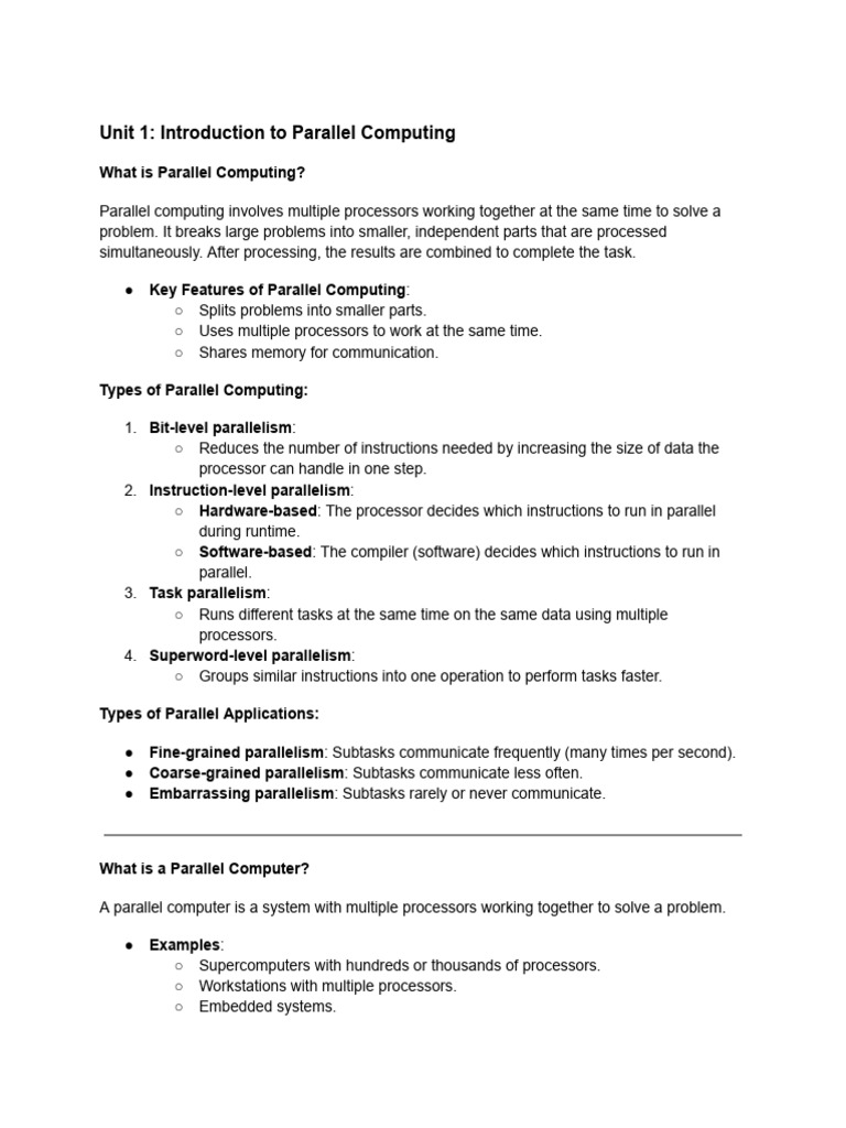 Unit - 01 Easid | PDF | Parallel Computing | Cloud Computing