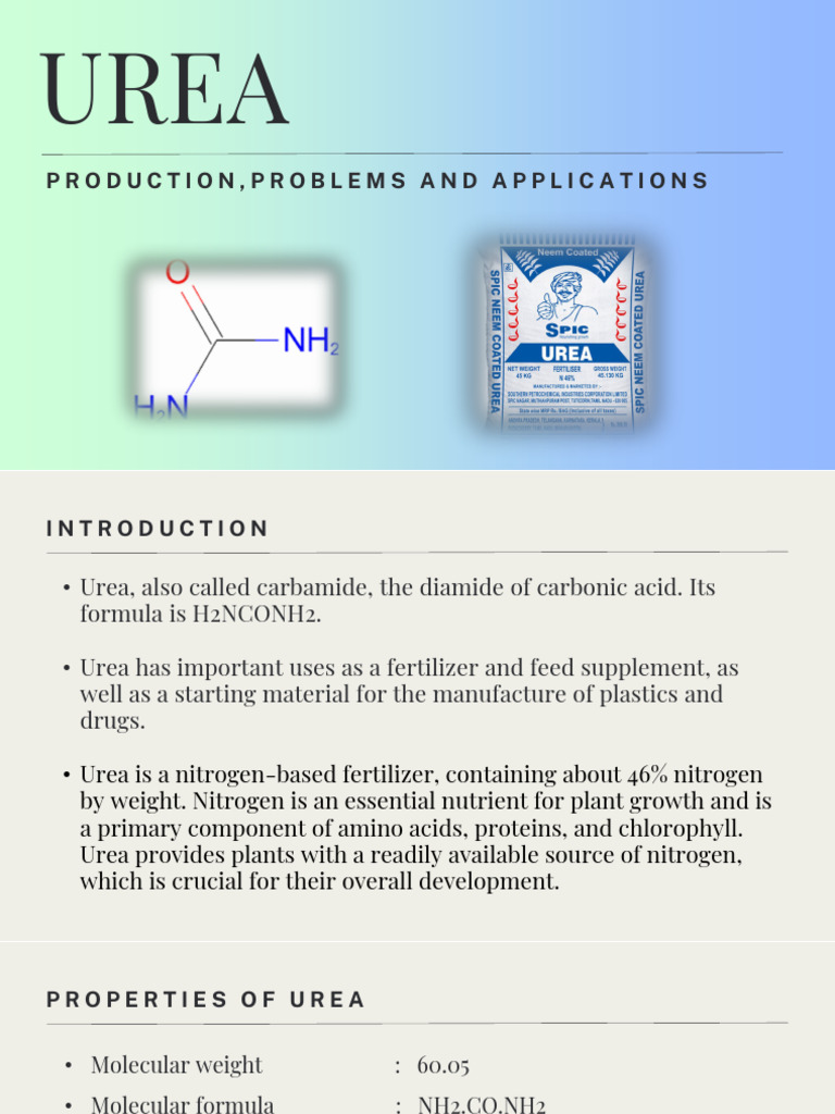 UREA FERTILIZER_1 | PDF | Urea | Ammonia