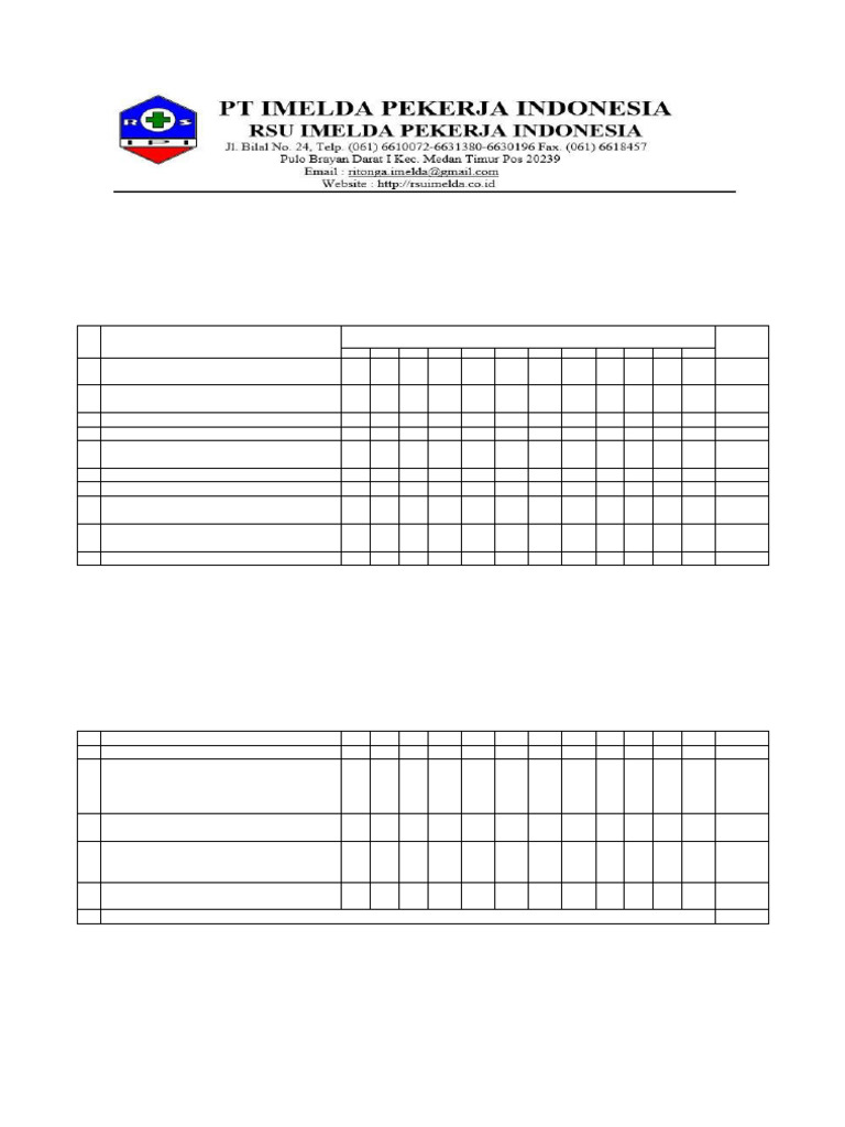 Logbook Kegiatan Rekam Medis 2025 | PDF