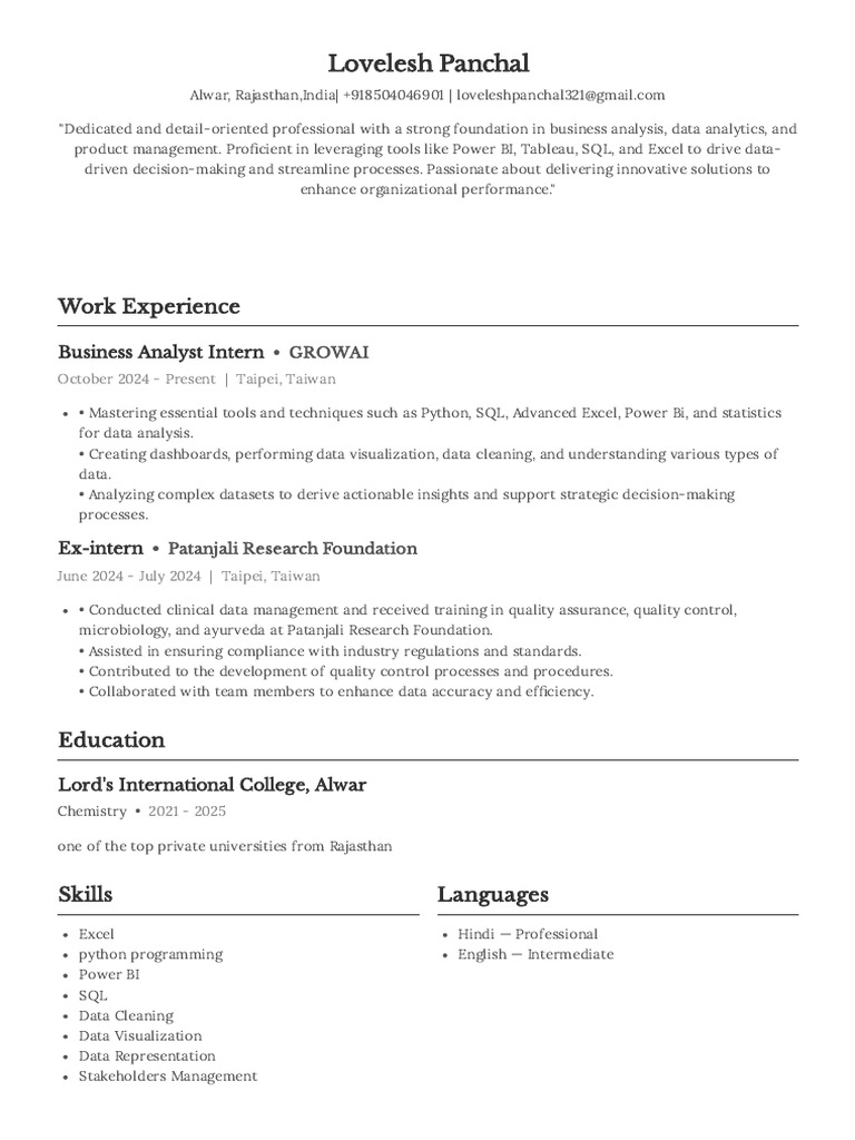 Lovelesh Panchal | PDF