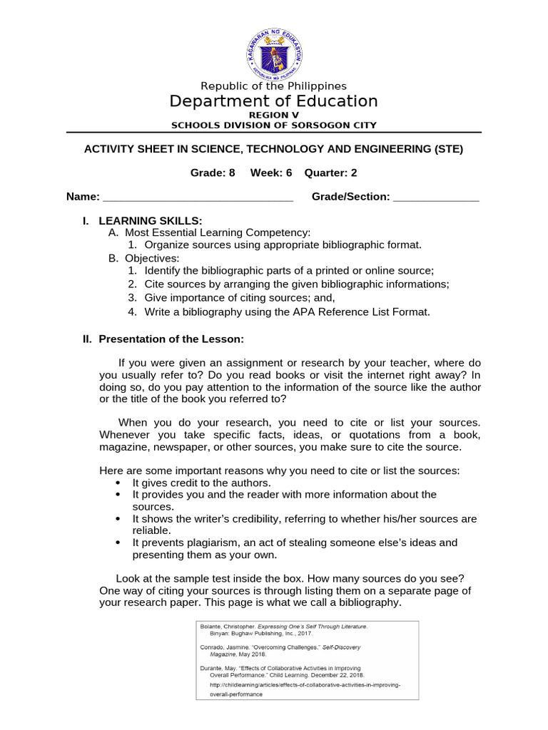 Research 2 Q2W6 Lance Deyniel Grefaldo | PDF | Apa Style | Bibliography
