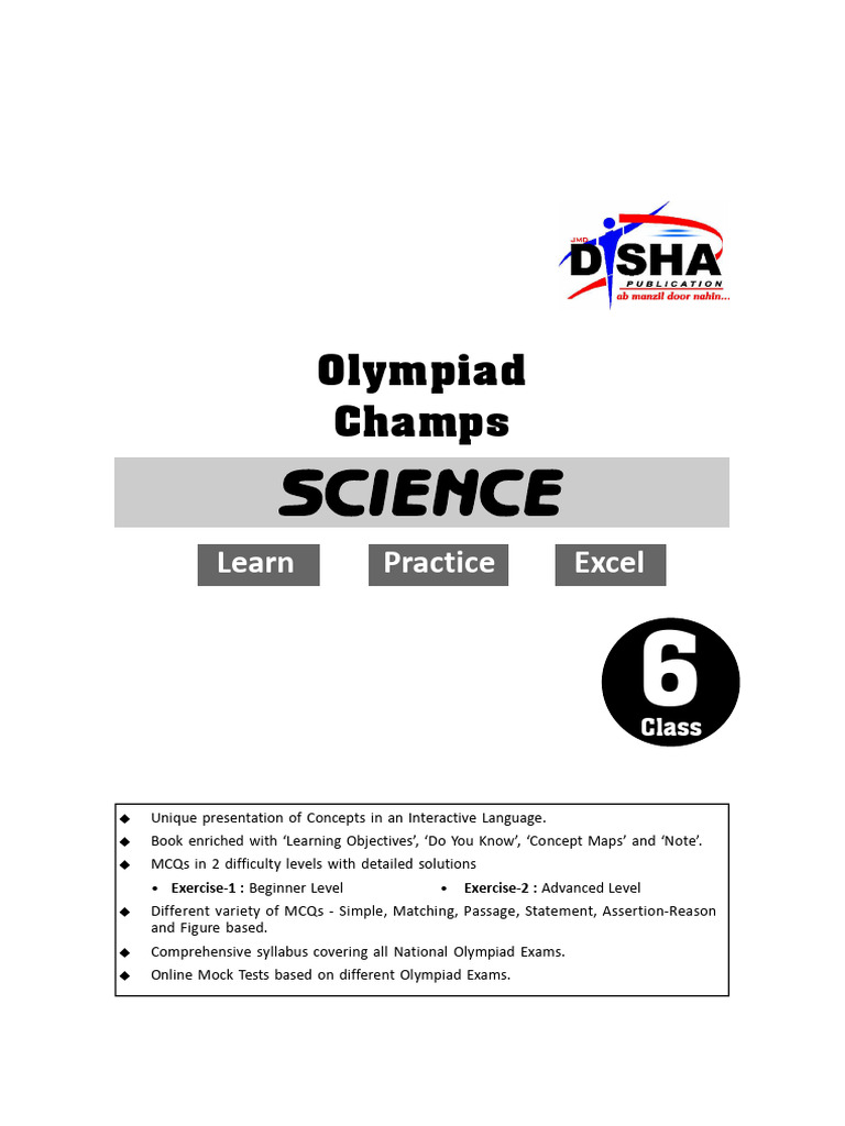 Olympiad Champs Science Class 6 - Disha Experts | PDF | Volume ...
