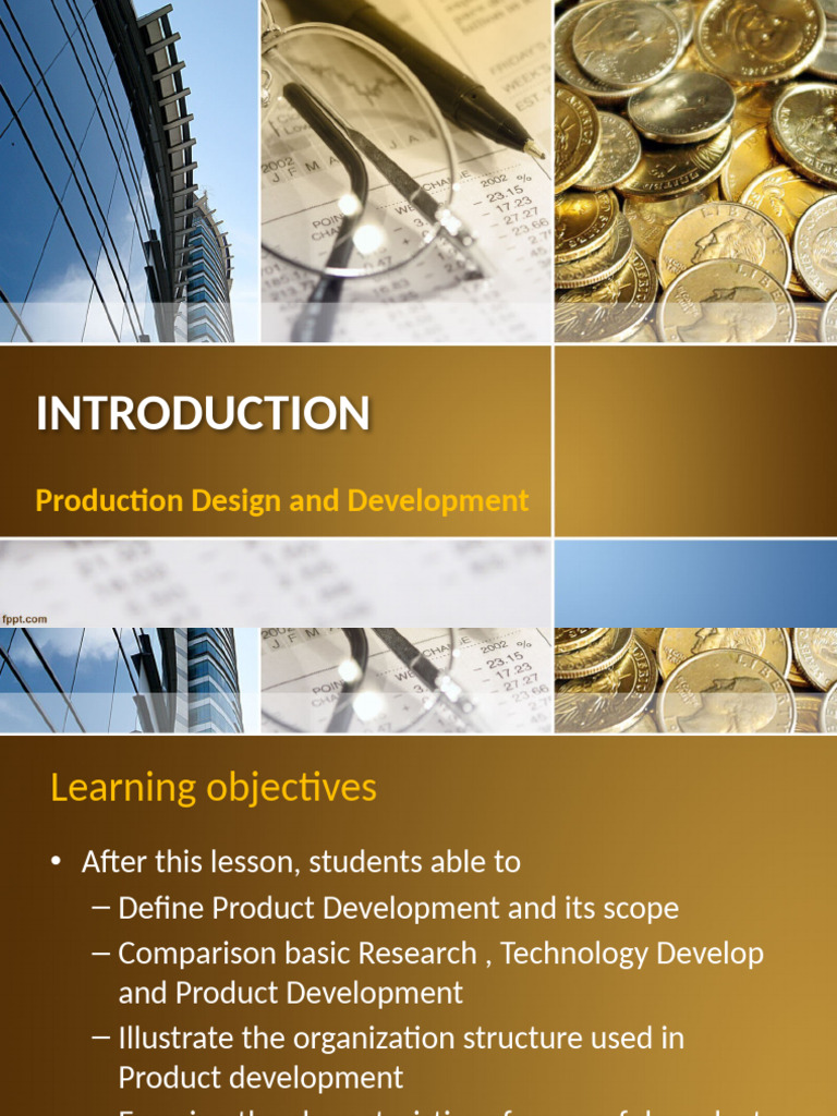 01 PDD 01 Introduction To Product Development and Design | PDF | Lean Manufacturing | Business