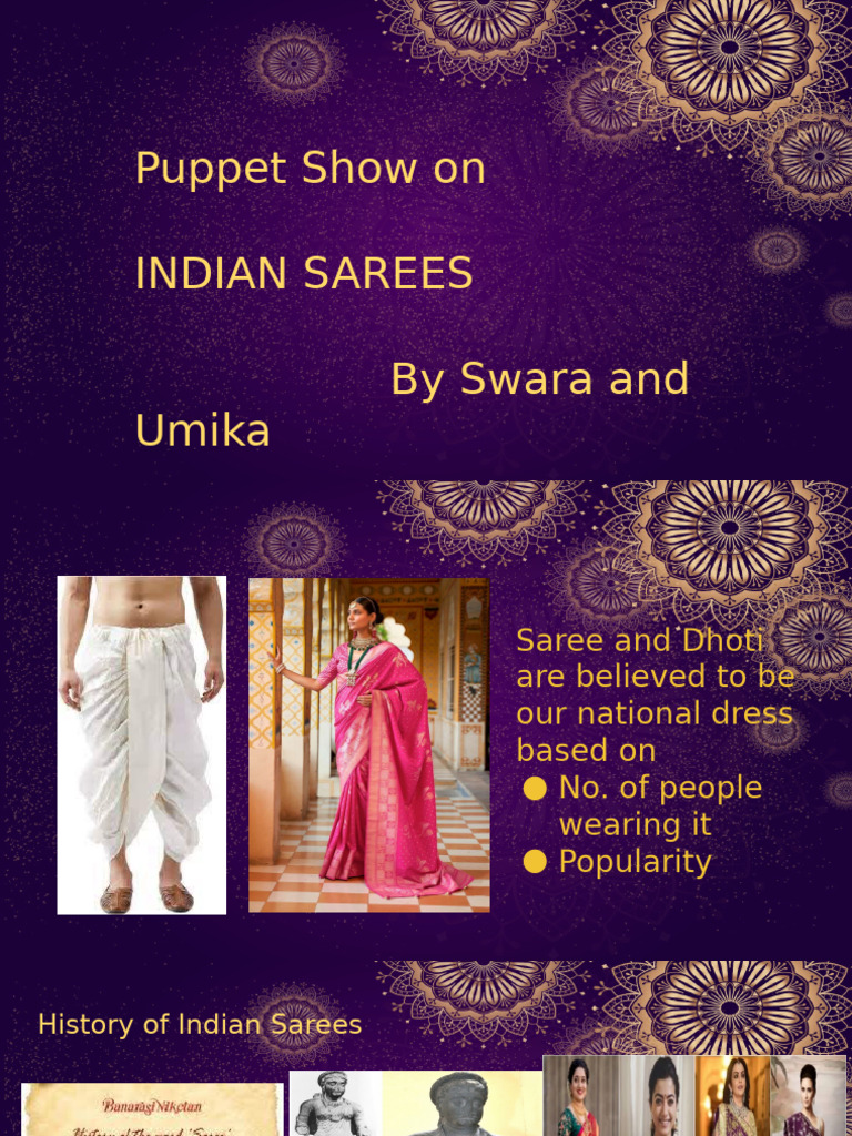 Indian Sarees Puppet Show | PDF