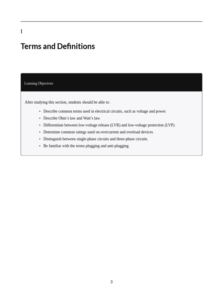 motor-control-chapter-1 | PDF | Fuse (Electrical) | Volt