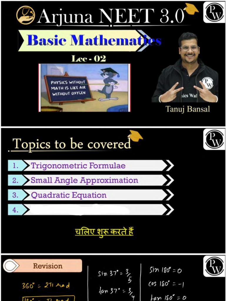 Basic Mathematics Lec-4 | PDF